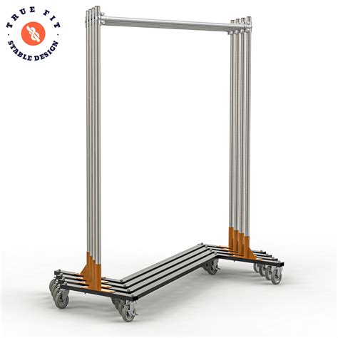 Railex 1380 Heavy Duty Rolling Z Rack Rolling Garment Racks By Railex