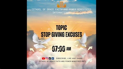 Stop Giving Excuses Youtube
