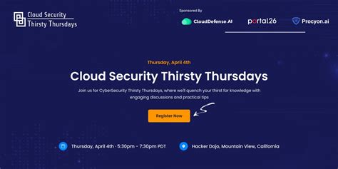 clouddefense ai is back with cloud security thirsty thursdays an