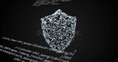 Image Of Web Of Connections Over Scientific Data Processing On Black Background Stock Image