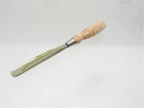 New Blue Spruce Optima 12 Wide Bench Chisel Figured Maple Handle Michael Rouillard Antique Tools