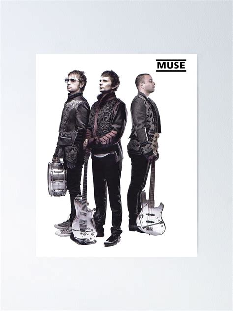 Muse Rock Band Matt Bellamy Chris Wolstenholme Dominic Howard White