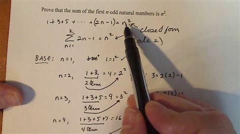 discrete mathematics proof by induction youtube
