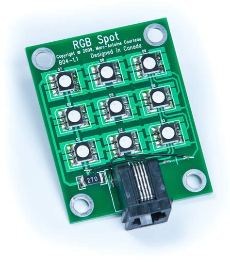 DMX Controlled RGB Spots Marc Antoine Courteau