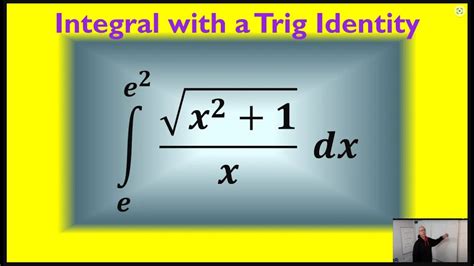Integrate And Get A Logarithmic Trig Identity Youtube
