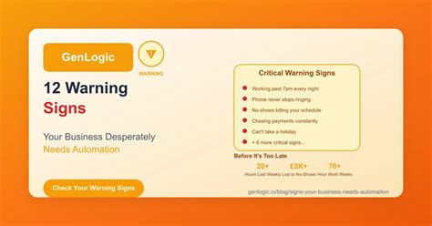 12 Warning Signs Your Business Desperately Needs Automation Before It