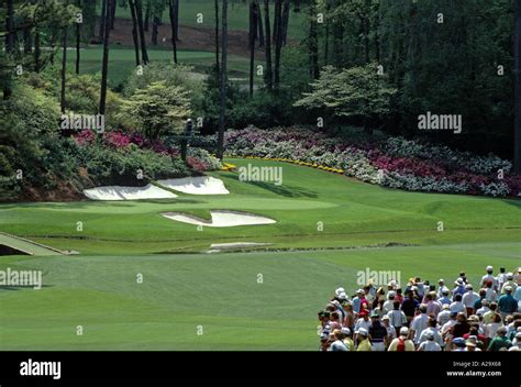 General View Of The 12th Hole At Augusta National Golf Course During