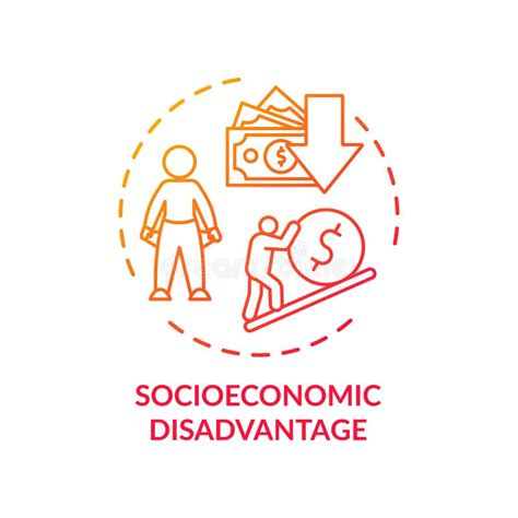 Socioeconomic Disadvantage Concept Icon Stock Vector Illustration Of Healthcare Financial