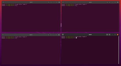 how to set title to your ubuntu terminal for specific task
