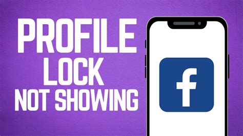 Fix Facebook Profile Lock Option Not Showing Youtube