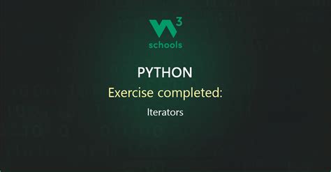 Completed Exercise Python Iterators