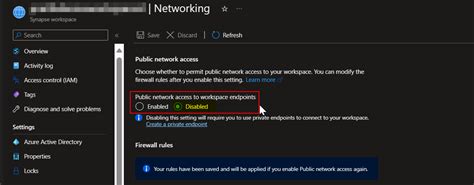 Azure Synapse Change On Public Network Access Destroys Workspace