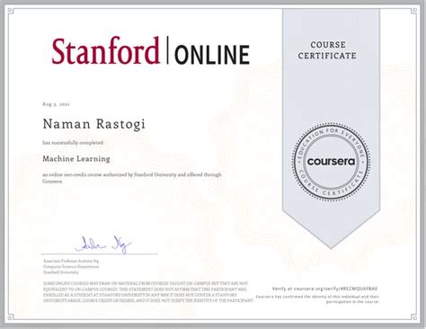 Coursera Stanford Machine Learning Ppt