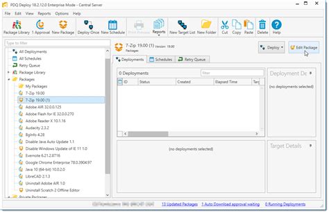 Help For PDQ Deploy Working With Deployments Deployment Settings