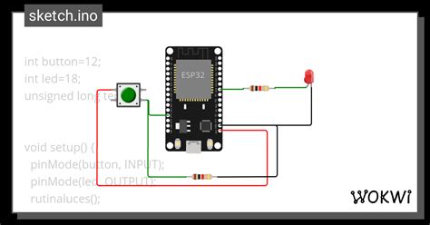 Ejemplo Wokwi Esp32 Stm32 Arduino Simulator