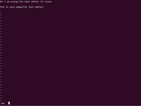 Howto Save Quit In Vim Vi Editor Linux When Editing Files