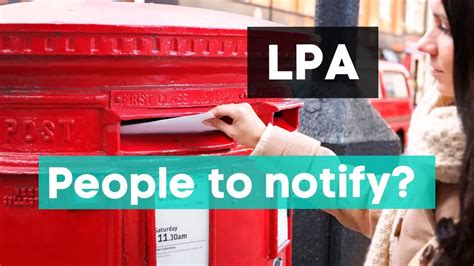 Lasting Power Of Attorney Lpa What Are People To Be Notified
