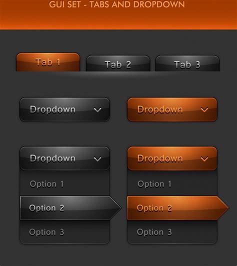 Vector Icon Texture Gui Dropdown Menu Free Vector In Encapsulated Postscript Eps Eps Vector