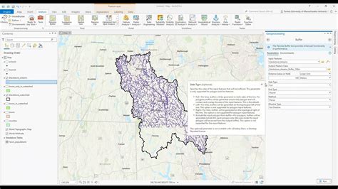 Arcgis Pro Buffer Youtube