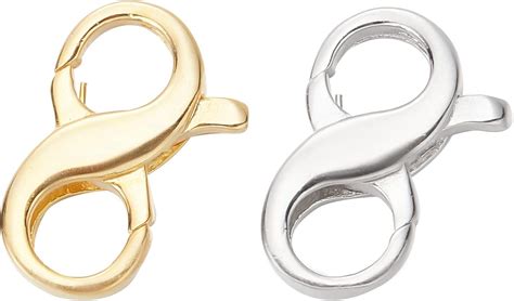 1 Box 2pcs 925 Sterling Silver Lobster Clasp Double Lobster Clasps