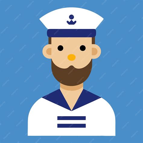 A Sailor With A Sailor Hat And A Sailors Cap Premium Ai Generated Vector