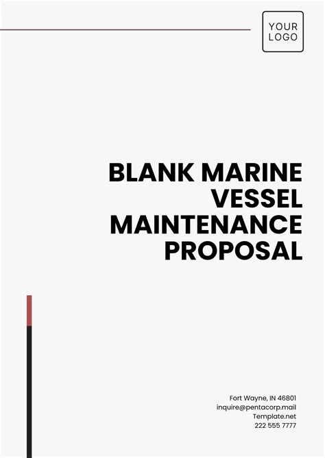 Free Maintenance Proposal Templates Editable And Printable