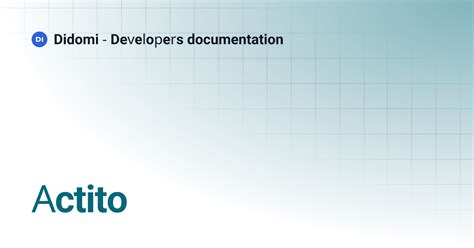 Actito Didomi Developers Documentation