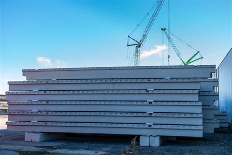 Premium Photo Concrete Slabs Stacked On Construction Sites