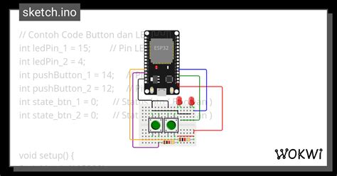 Esp32 Button State And Led Wokwi Esp32 Stm32 Arduino Simulator