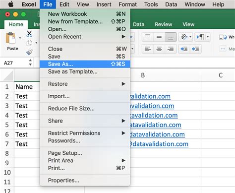 How To Open Excel Spreadsheet On Mac In List Formatting Mac Datavalidation Db Excel Com