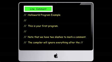 Single Line Comment C Youtube
