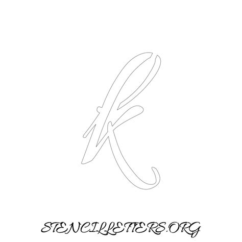 3 Inch Free Printable Individual 135 Cursive Lowercase Letter Stencils Stencil Letters Org