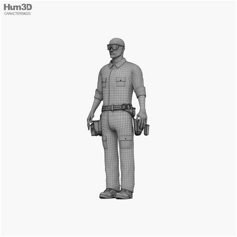 전기 기술자 3d 모델 다운로드 Character On