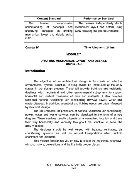 Technical Drafting Module 7 PDF Technical Drafting Module 7 PDF