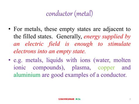 Conductor Semiconductor Insulator Pptx