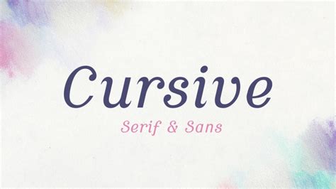 Cursive Font Family Fontesk