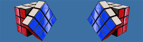 Realistic Rubiks Cube Flippednormals