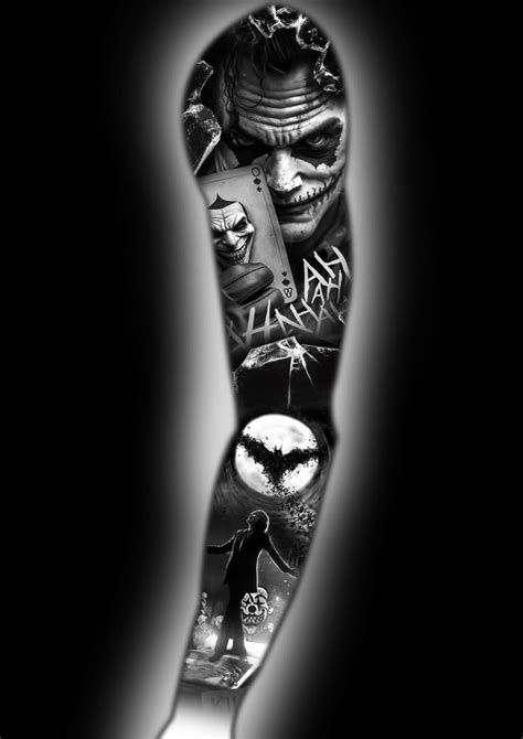 Joker Full Sleeve Tattoo Design Full Sleeve Tattoo Design Joker