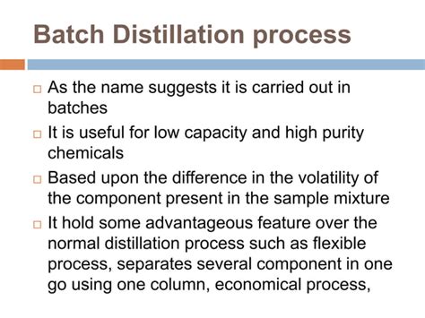 Working Of Continuous Distillation Column Pptx