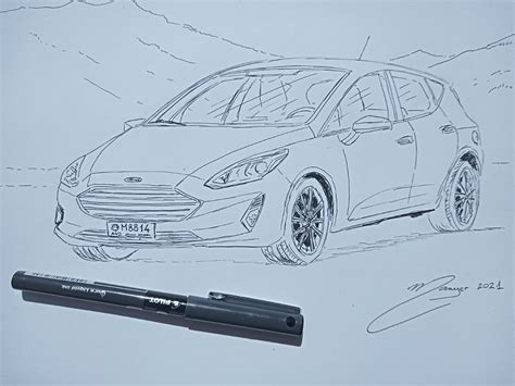 How To Draw A Ford Fiesta St