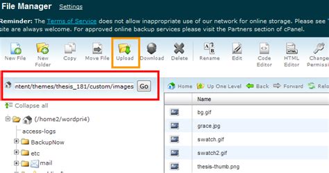 cpanel file manager