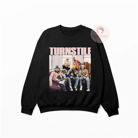 Turnstile Band Unisex Sweatshirt Glow On Album Shirt Indie Rock Music Band Hoodie Printed