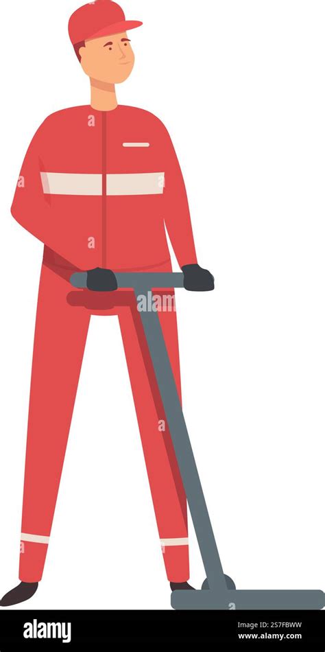 Pit Stop Man Icon Cartoon Vector Race Car Auto Racer Pit Stop Man Icon Cartoon Vector Race