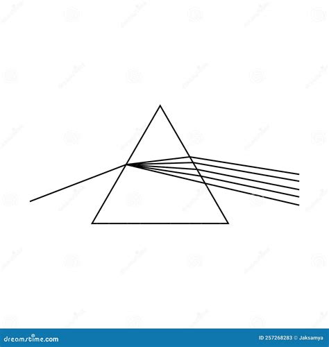 Dispersion Of Light Through Prism Experiment Diagram Stock Vector Illustration Of Normal
