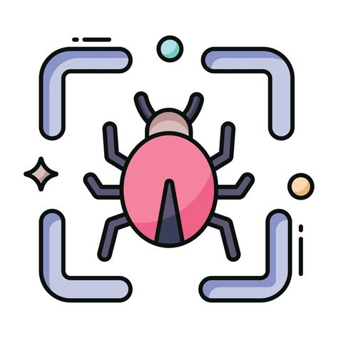 A Unique Design Icon Of Bug Scan 36373086 Vector Art At Vecteezy