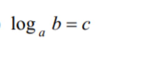 Solved Logab C In Exponential Form Chegg Com