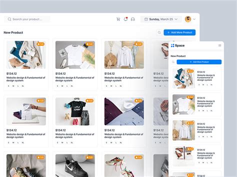 new product e commerce space design system by ofspace saas for