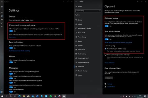 Your Phone On Windows 10 Now Supports Cross Device Copy And Paste With