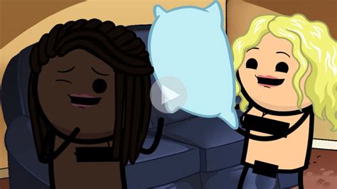 Rule 34 Accurate Art Style Blonde Hair Censor Bar Censored Cyanide