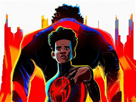 Miles Morales And Spider Man From Spider Man Across The K Wallpaper Download